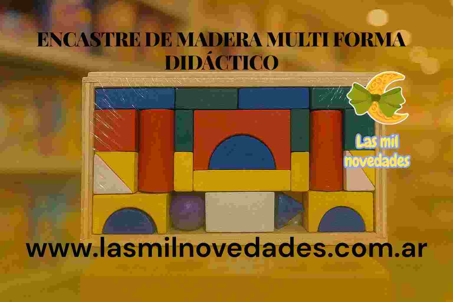 ENCASTRE DE MADERA *MULTIFORMA* DIDACTICO – lasmilnovedades.com