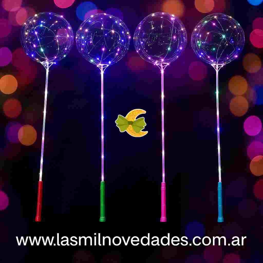 GLOBO CON LUZ LED Y BASE VARA – lasmilnovedades.com